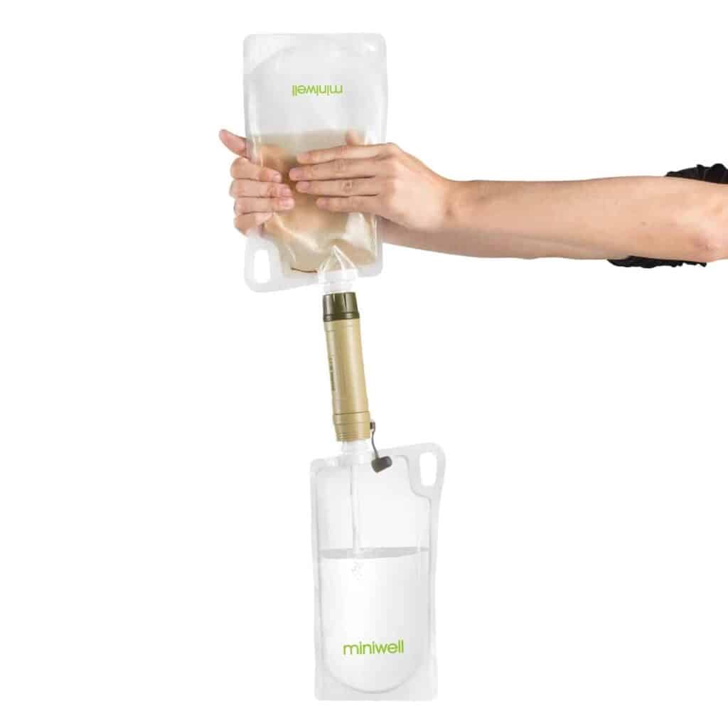 Miniwell L630 Portable Filter w/ 2 Collapsible Bottles